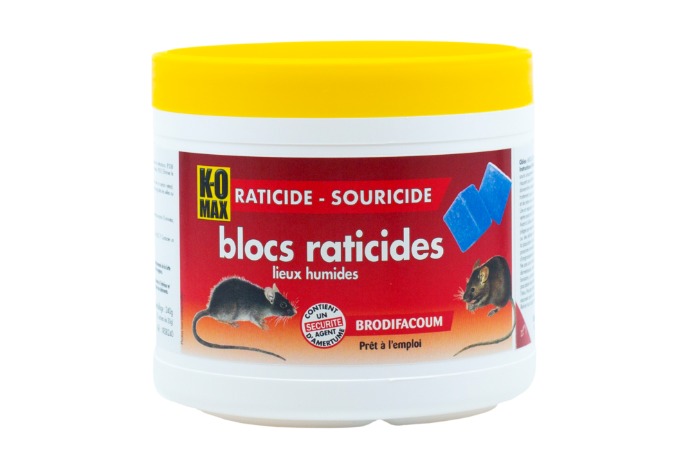 Raticide Souricide En Bloc 240gr K OMAX DOD