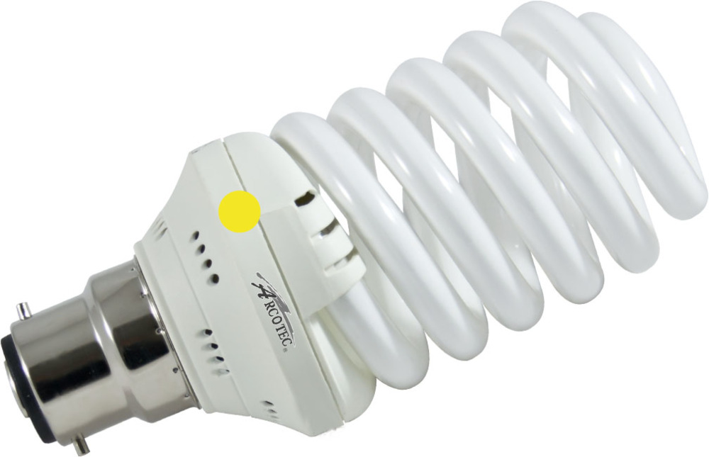 Ampoule Fluo Compacte Spirale 15W B22, lumière chaude | DOD