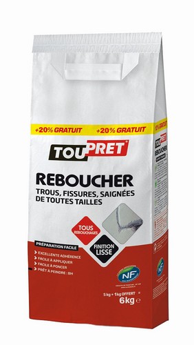 Reboucher poudre 5kg + 1kg gratuit TOUPRET | DOD
