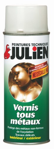 Vernis tous métaux incolore aérosol 400ml JULIEN | DOD