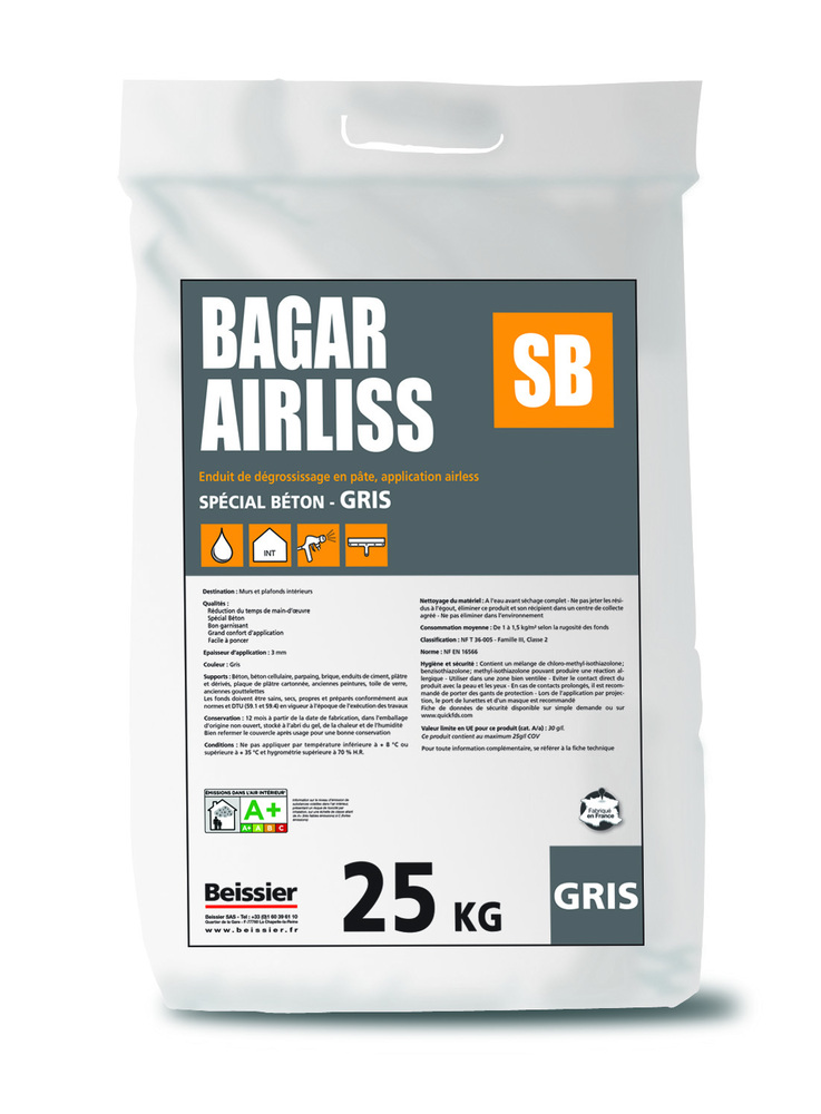 Bagar SB Airliss gris 25kg BAGAR | DOD