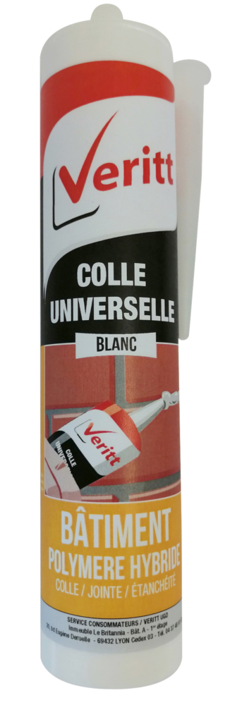 Colle Universelle Polymère Hybride Blanc 290ml VERITT | DOD