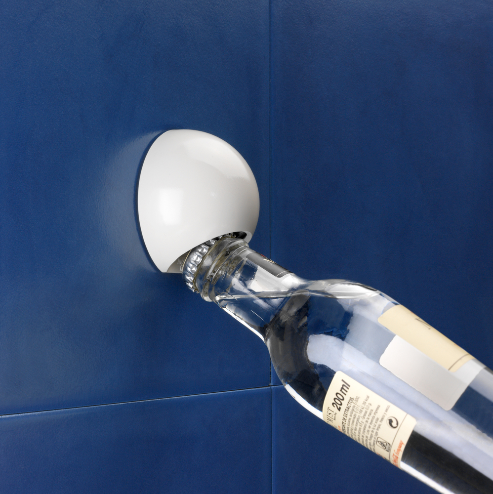 Décapsuleur Mural Adhésif Blanc INOFIX | DOD