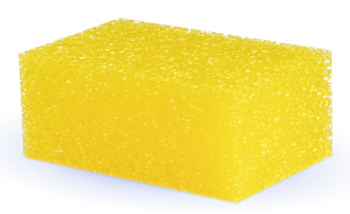 Eponge Synthétique Tapis Moquette Rectangle Jaune PAD | DOD