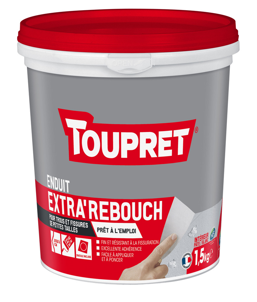 Enduit Extra'Rebouch Pâte 1.5 kg TOUPRET | DOD