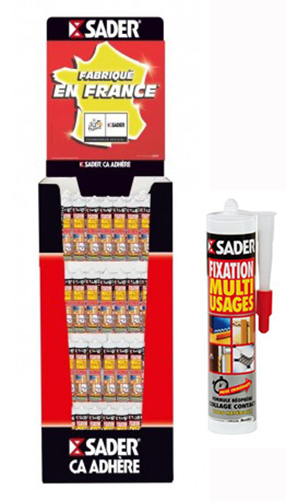 Colle Mastic Fixation Multi-Usages 310 ml Box de 80 Cartouches SADER | DOD