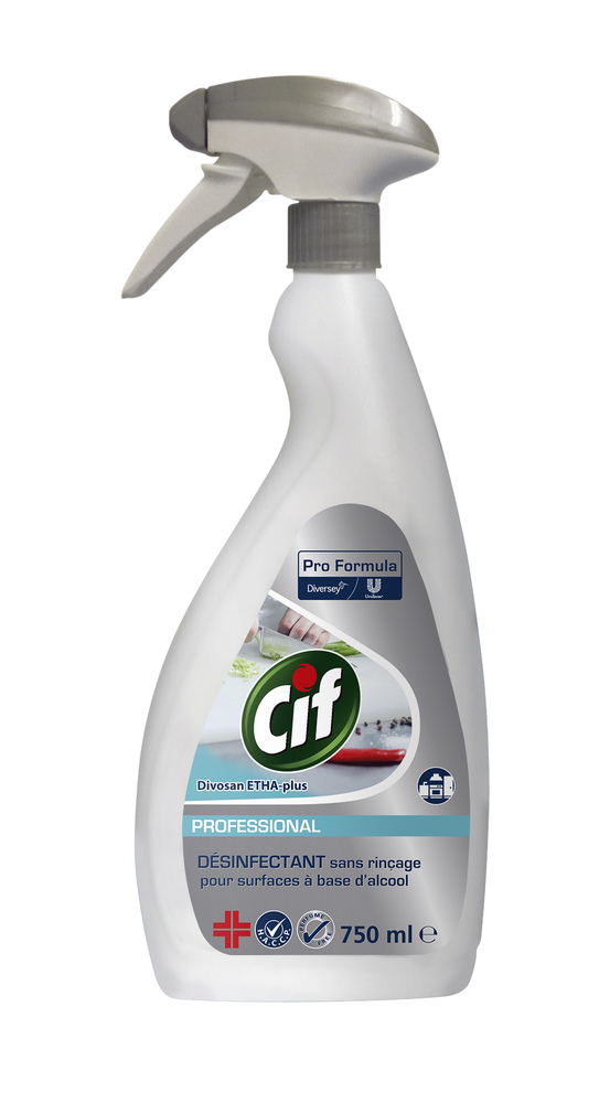 Cif Pro Désinfectant Sans Rinçage à l'Alcool Vapo 750ml CIF | DOD