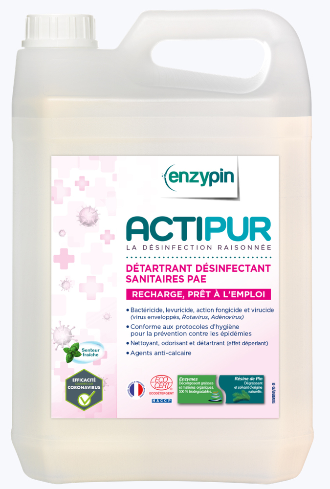 Détergent Désinfectant Sanitaire PAE Actipur Bidon 5L ENZYPIN | DOD