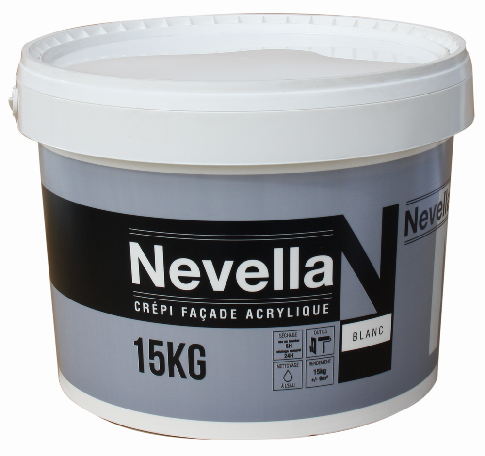 Crépi Façade Acrylique Blanc 15kg NEVELLA | DOD