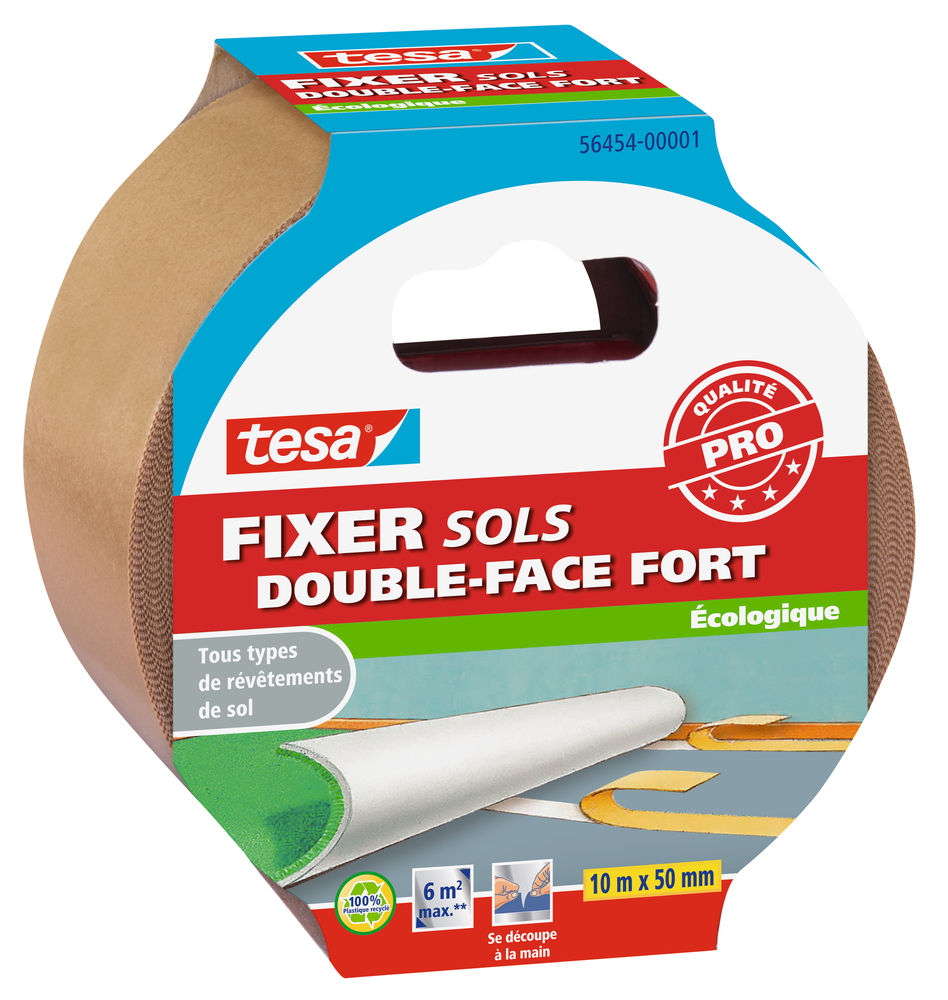 Fixer - Sols Double-Face Fort Écologique 50mmx10m TESA | DOD