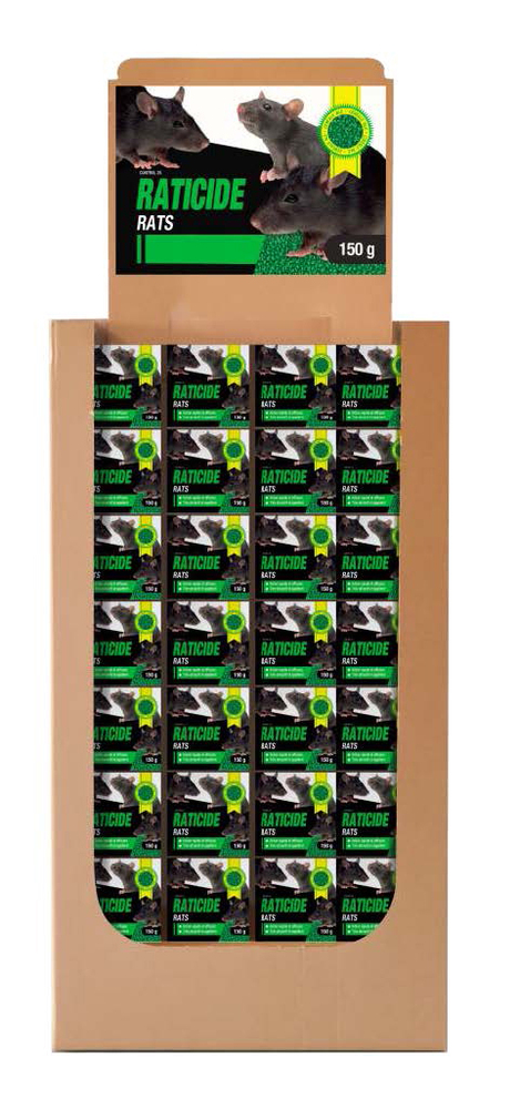 Raticide Céréales Blé Vert Box de 144 Boites de 150g PROTECTA | DOD