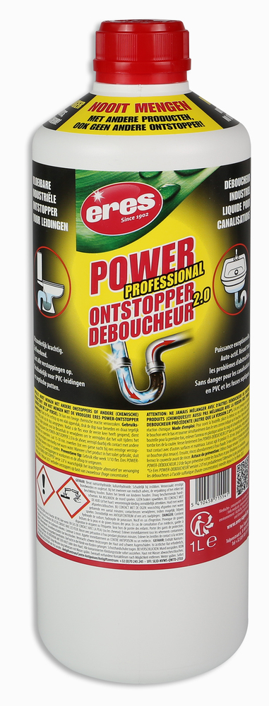 Déboucheur Liquide Power Professionnel 2.0 Flacon 1L ERES | DOD