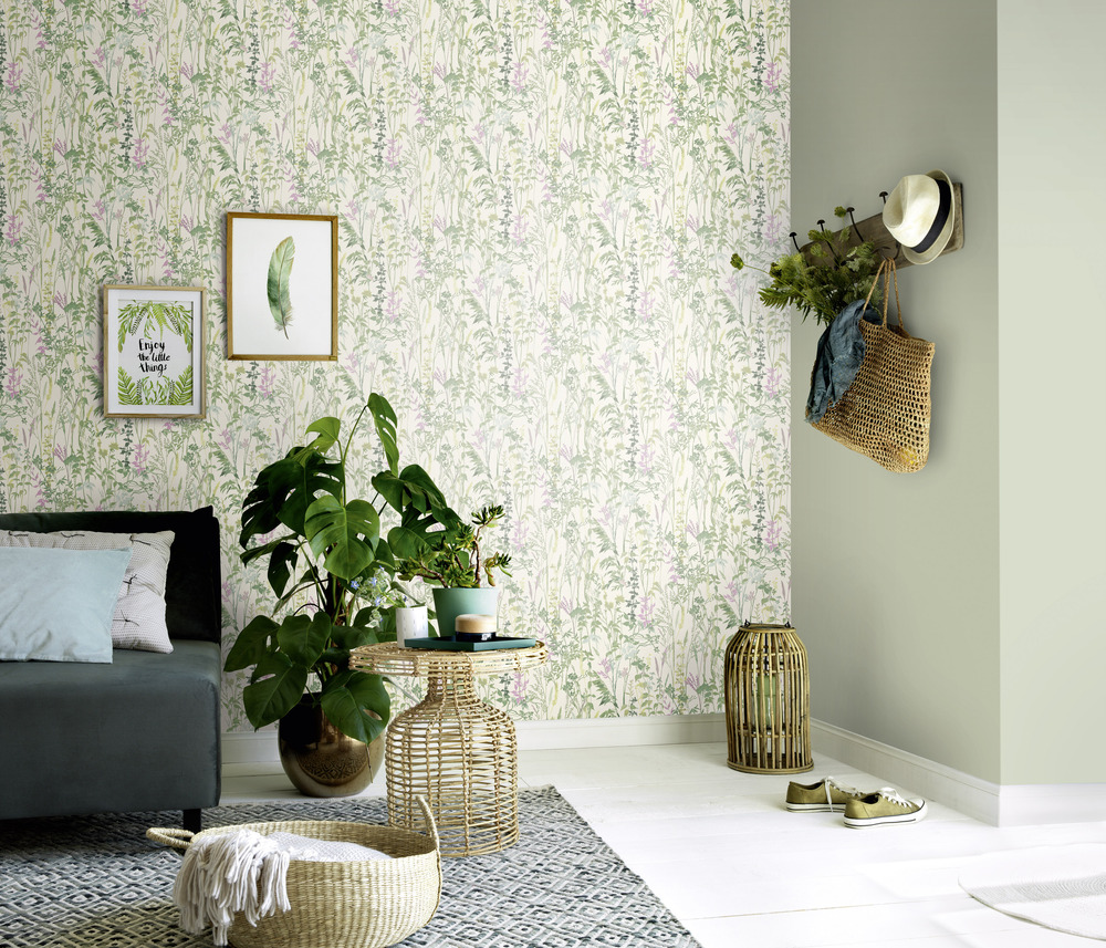 10258-05 Vinyle Grainé sur Intissé Végétal Vert DECOR DESIGN | DOD