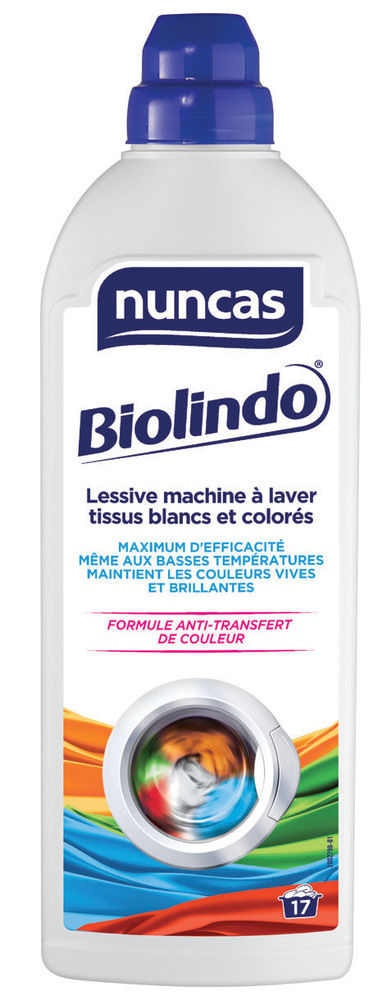 Lessive Soin Tissus Blancs et Colorés 1L Biolindo NUNCAS | DOD