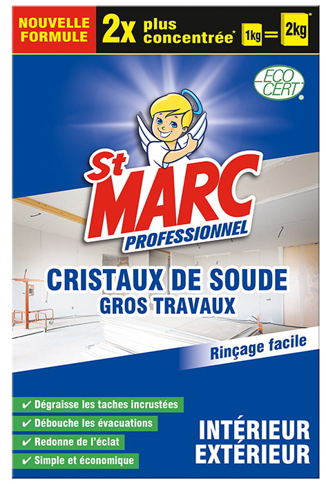 Cristaux de Soude Professionnel 1 kg Formule Concentrée ST MARC | DOD