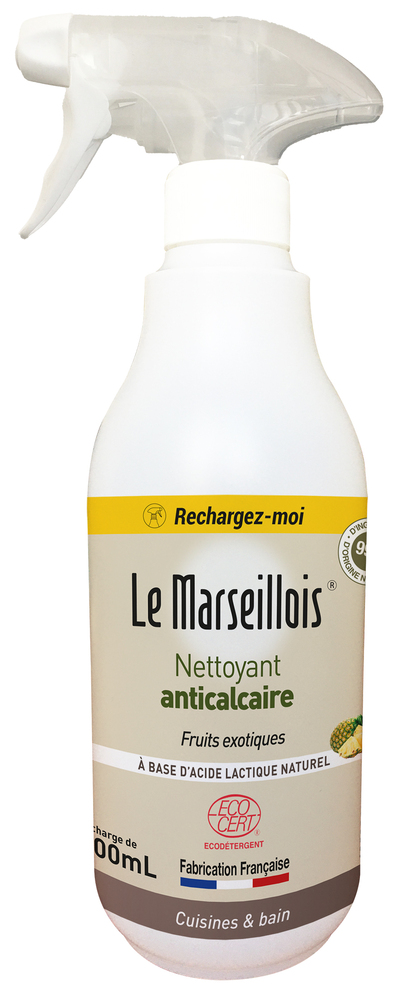 Nettoyant Anti-calcaire Flacon Vide 500 ml LE MARSEILLOIS | DOD