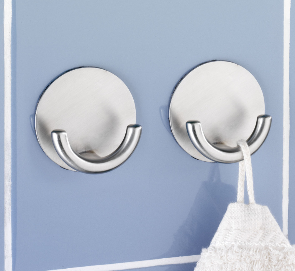 Crochet adhésif mural Strip-it en inox Rondo | DOD